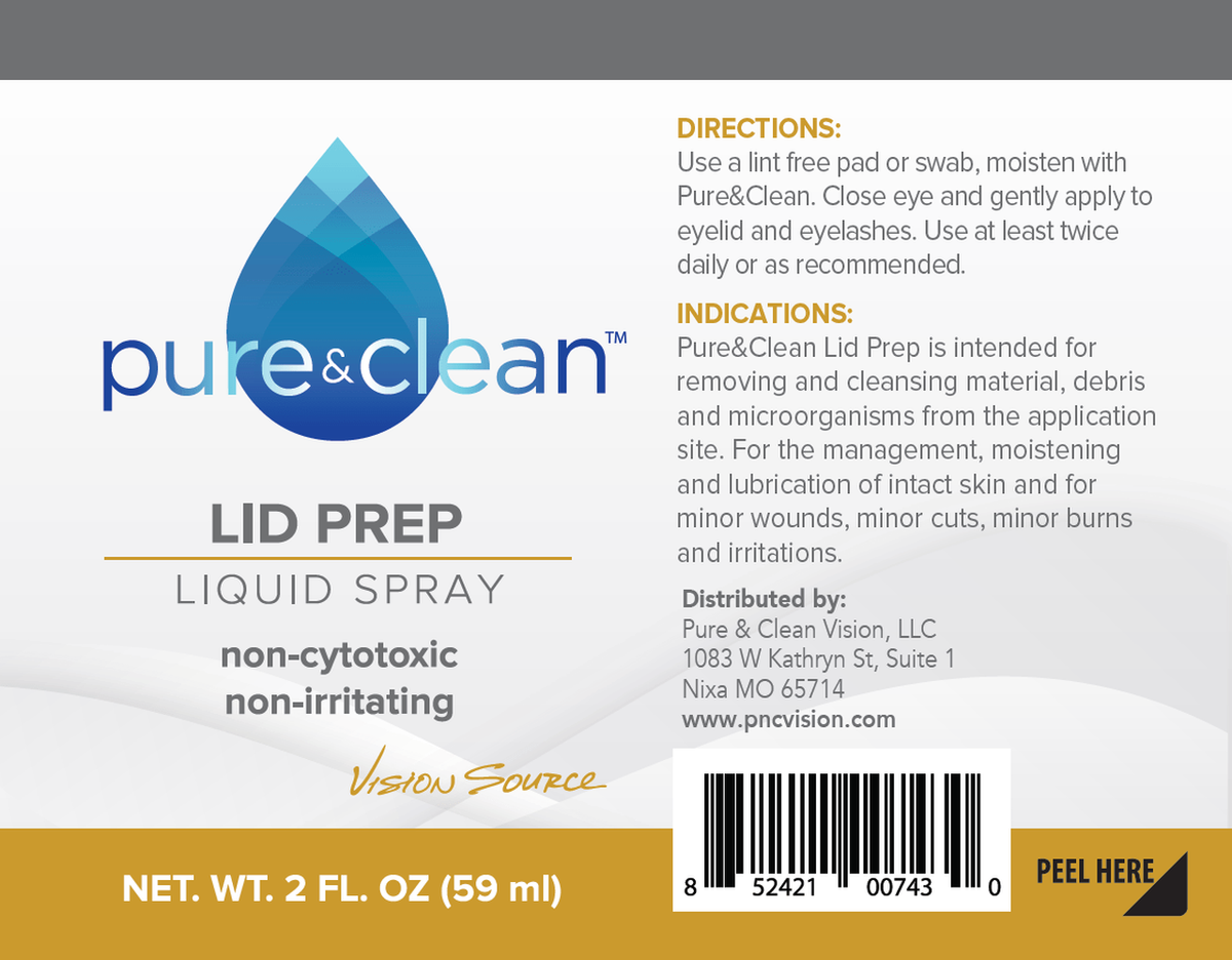 Pure&Clean® Lid Prep Liquid Spray – The Eye Doctor Shop